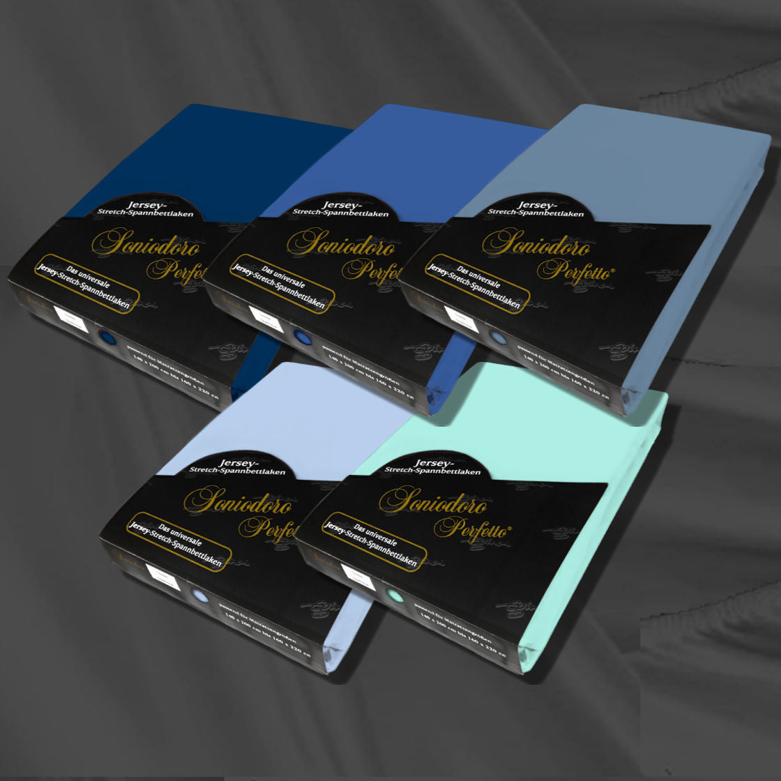 EGINO®Jersey Stretch Sheets in Cool Water Colors - EGINO Home Textile ...